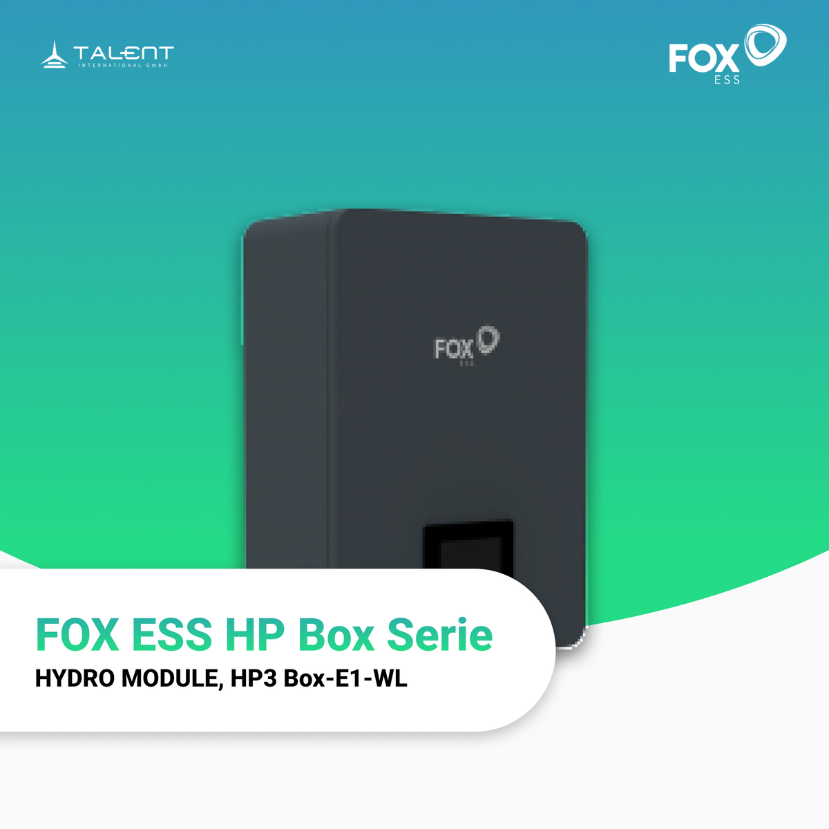 FOX ESS HP3 Box-E1-WL 9kW Hydro-Modul | Wärmepumpe Innenstation ...